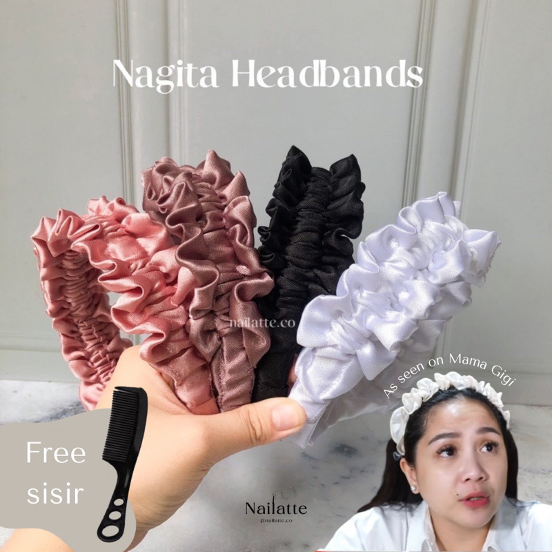 Jual Bando nagita slavina dewasa korea wanita kekinian scrunchie ...