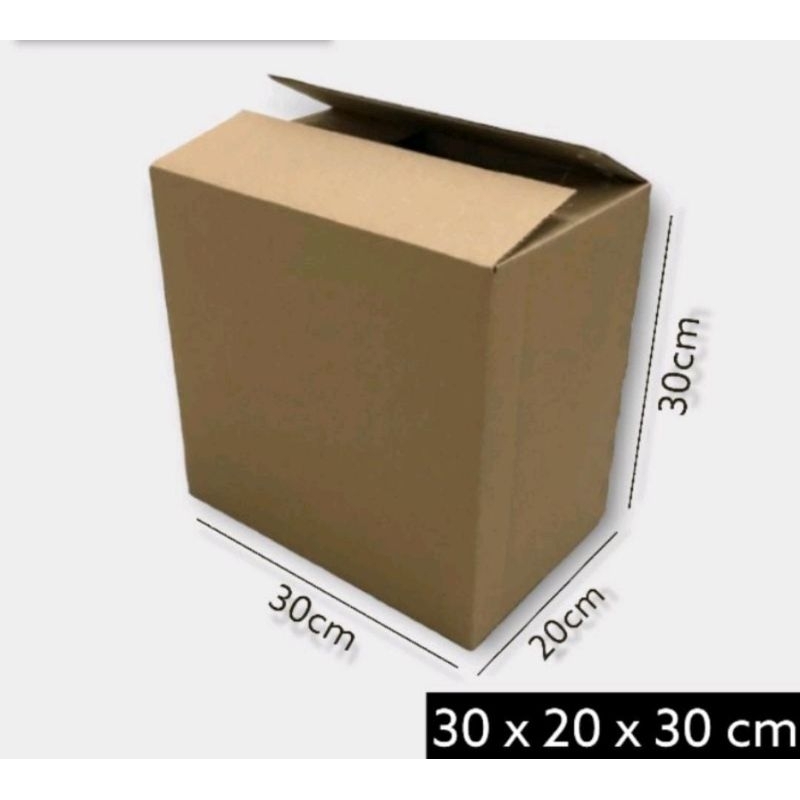 Jual Kardus/box Ukuran 30x20x30 cm single wall polos | Shopee Indonesia