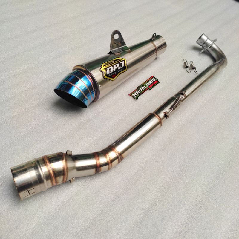 Jual KENALPOT RECING DPJ BLUE NGKER PNP ALL BEBEK JUPITER VEGA GRAND ...