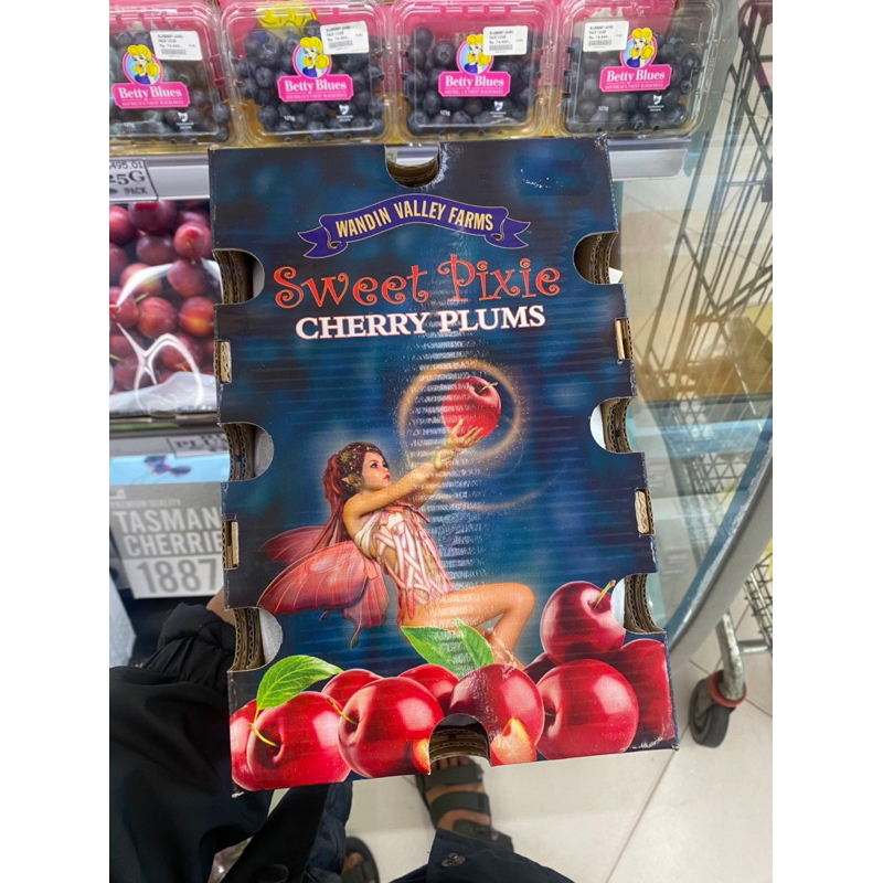 Jual Buah plum cherry manis gift box 2kg / plum sweet pixie gift box ...
