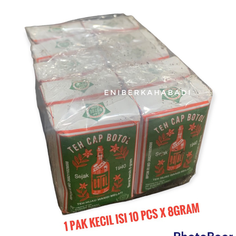Jual Teh Cap Botol Bubuk kecil 1 pak kecil isi 10 pcs x 8gram | Shopee ...
