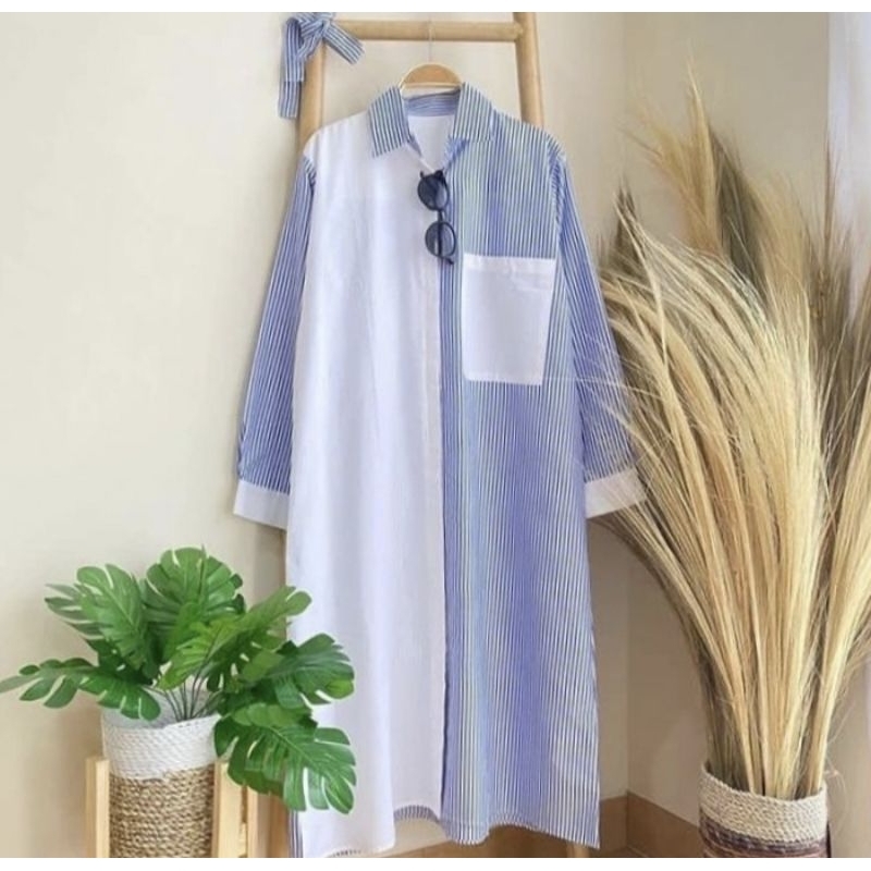 Jual Risa Tunik Atasan jumbo Big Size Ukuran S M L XL 2XL 3XL 4L/5L SALUR POLOS | Shopee Indonesia