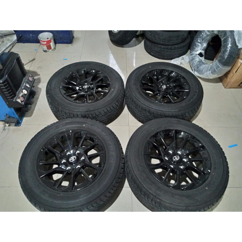 Jual velg original mobil fortuner trd ring 18 plus ban 265/60/18 bridgestone | Shopee Indonesia