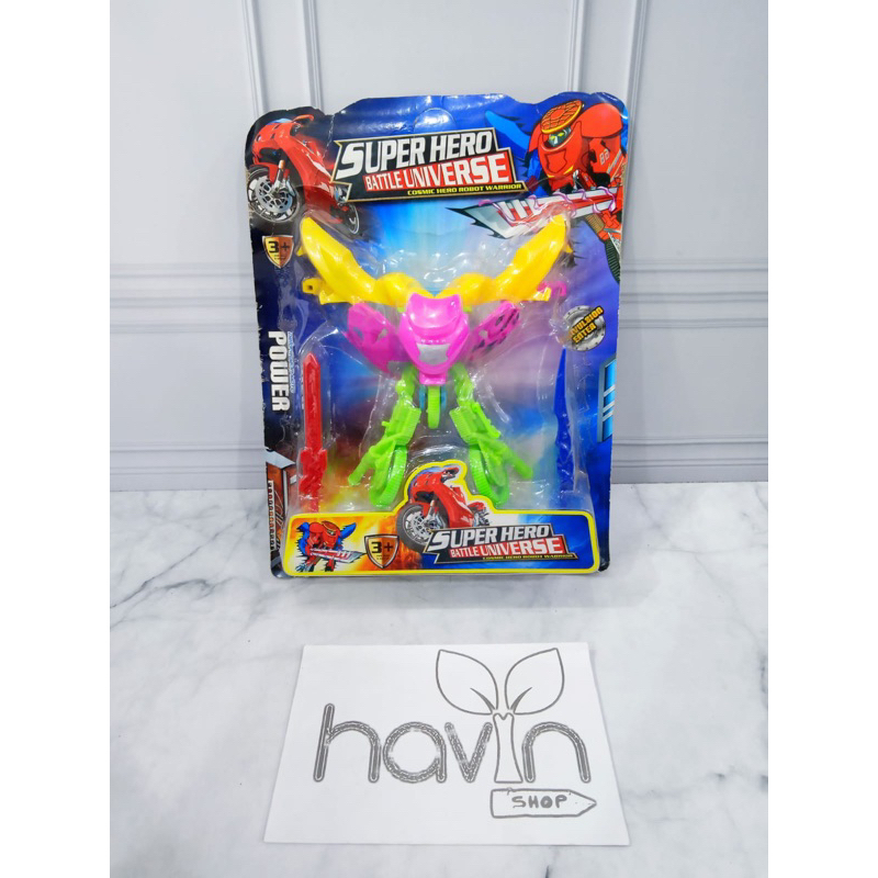 Jual ROBOT SUPERHERO 055 / ROBOT MOTOR BERUBAH BENTUK / MAINAN | Shopee Indonesia