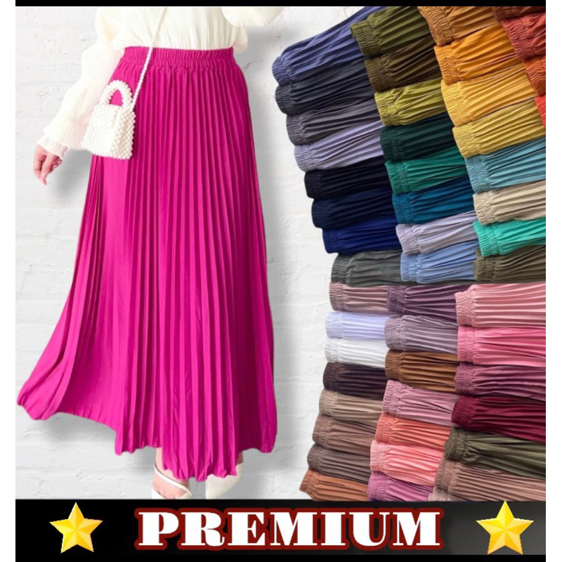 Jual [BISA COD] Rok Plisket Mayung / Rok Plisket / Plisket Premium / Pleated Skirt ROK PLISKET ...