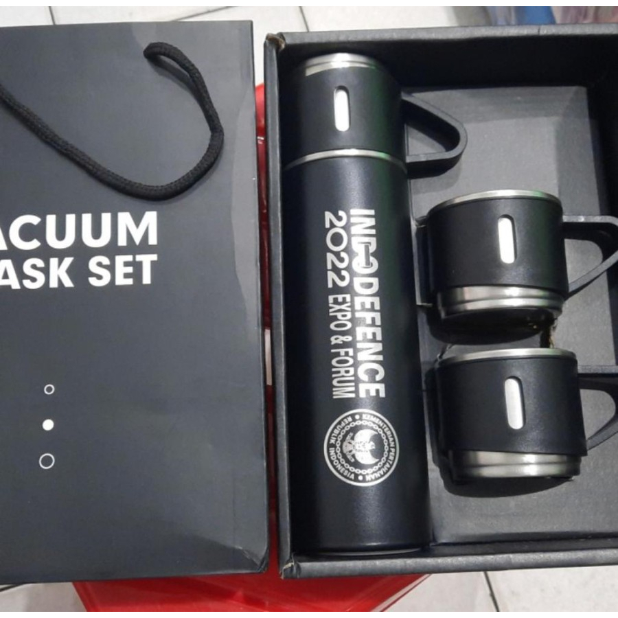 Jual (CUSTOM GRAFIR) Termos SULTAN Cangkir Set Vacuum Flask Set ...