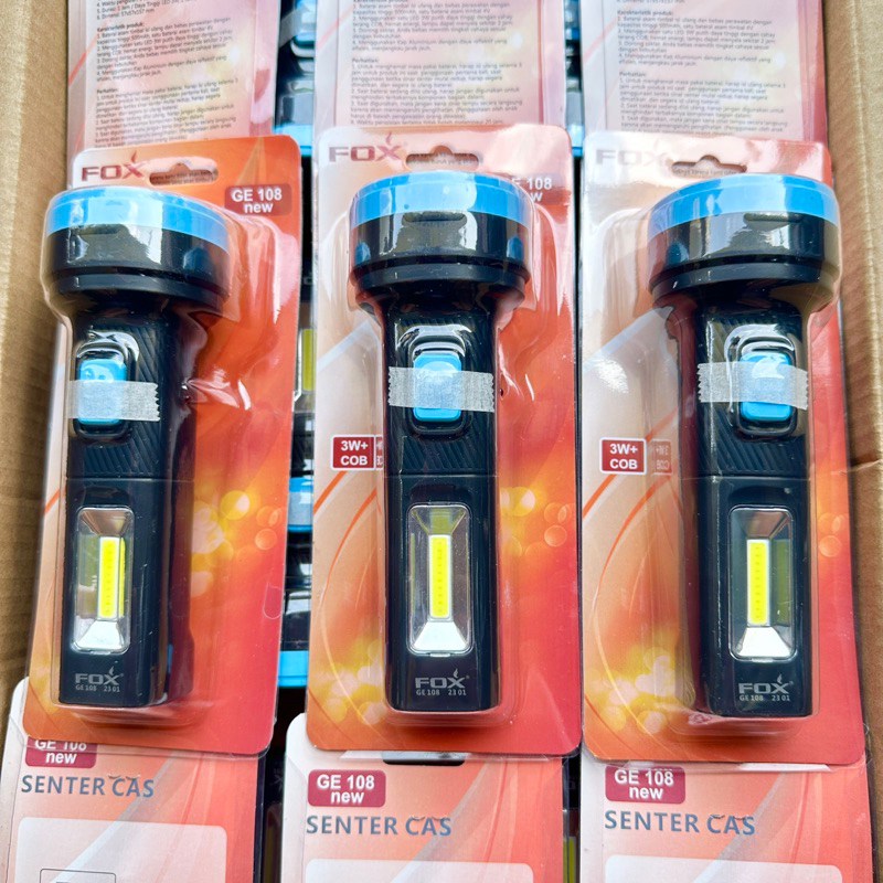 Jual Senter Cas Fox GE-108 Super Terang | Shopee Indonesia