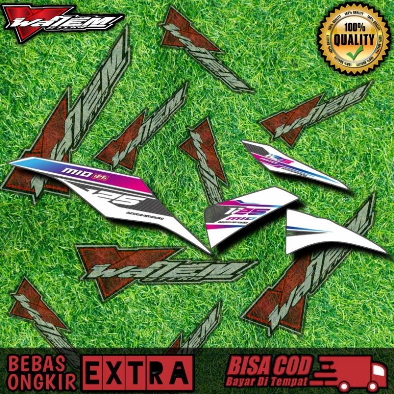 Jual STRIPING TRANSPARAN MIO M3 125 MIO Z 125 CUSTOM RAINBOW | Shopee ...