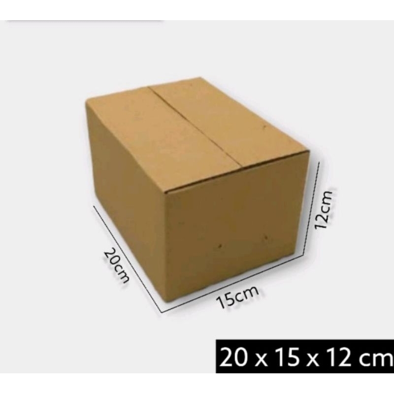 Jual Kardus box Ukuran 20x15x12 cm Single wall polos | Shopee Indonesia