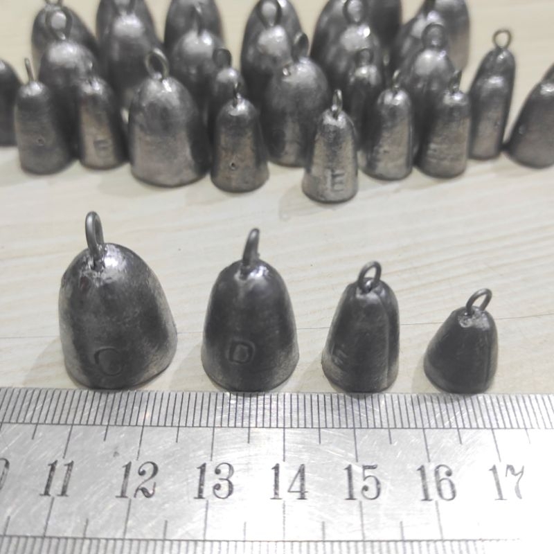 Jual timah / pemberat pancing model lonceng | Shopee Indonesia