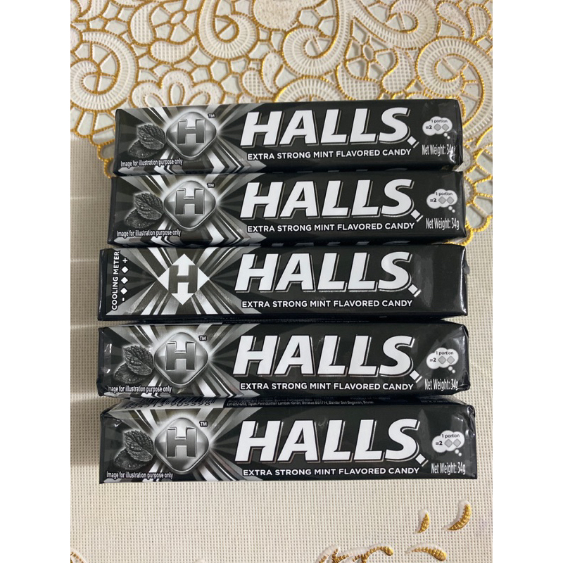 Jual PERMEN HALLS EXTRA STRONG MINT FLAVORED CANDY | Shopee Indonesia