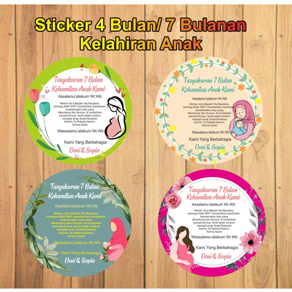Jual Sticker 4 Bulan / 7 Bulan Kelahiran Anak | Shopee Indonesia