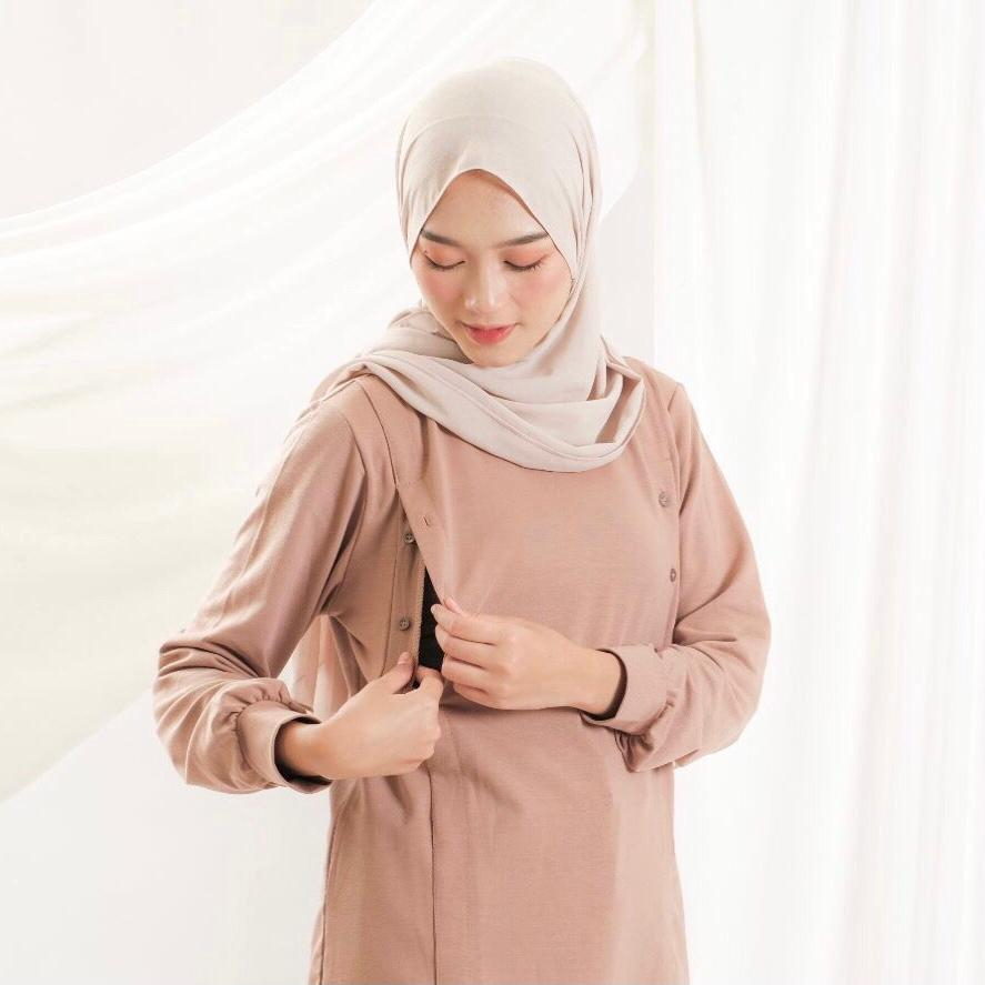 Jual SACHI - Atasan Blouse Busui Bukaan Kanan Kiri Double Akses One ...