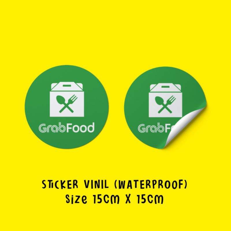 Jual Sticker Makanan Online Gofood Grabfood Shopeefood | Shopee Indonesia