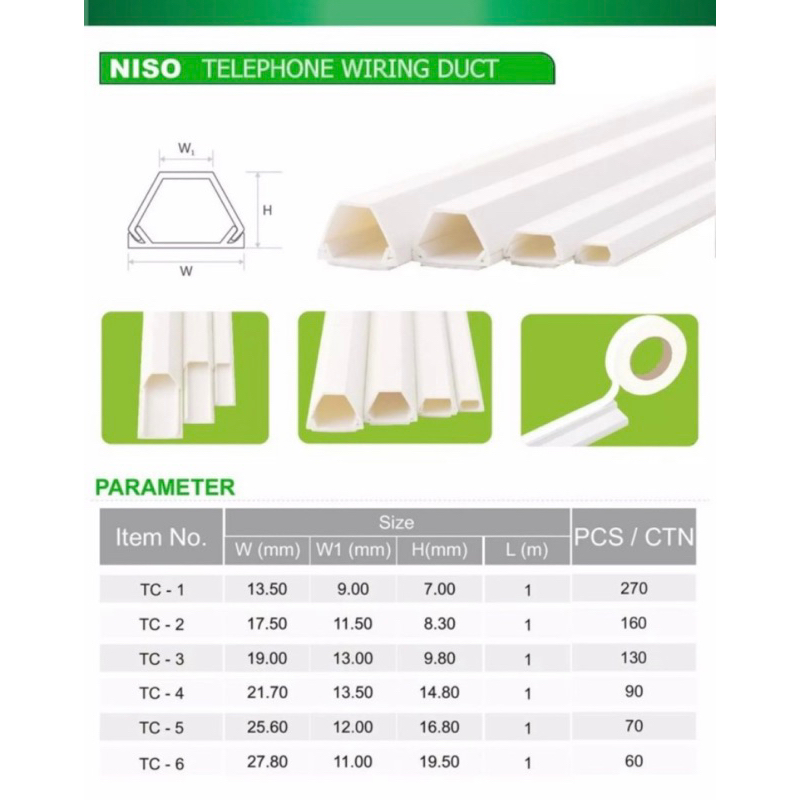 Jual Kabel Duck Duct TC-2 1Meter Ducting Cable Protector Tray TC2 | Shopee Indonesia