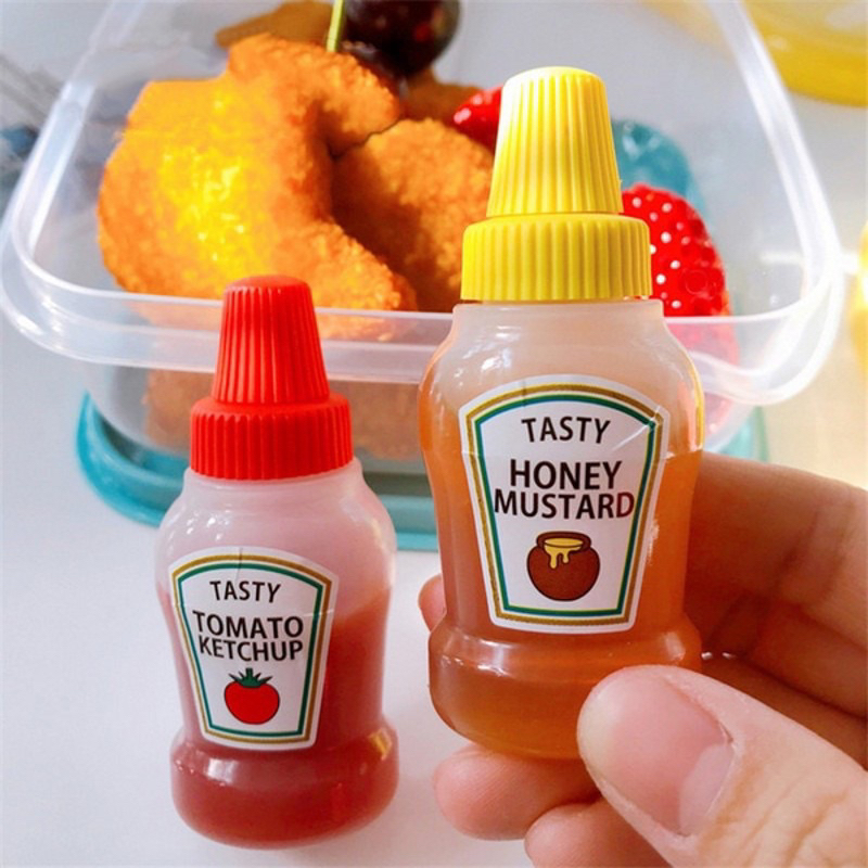 Jual Botol Wadah Saos Tomat Mini Bento 25ml /Mini Sauce Cup Wadah Cup ...