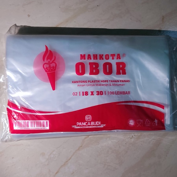 Jual Plastik Anti Panas/HDPE Obor Merah Tebal (02), Uk 1,5kg/18x30 isi ...