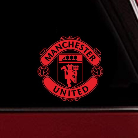 Jual Cutting Sticker Manchester United Logo Stiker Kaca Mobil Keren ...
