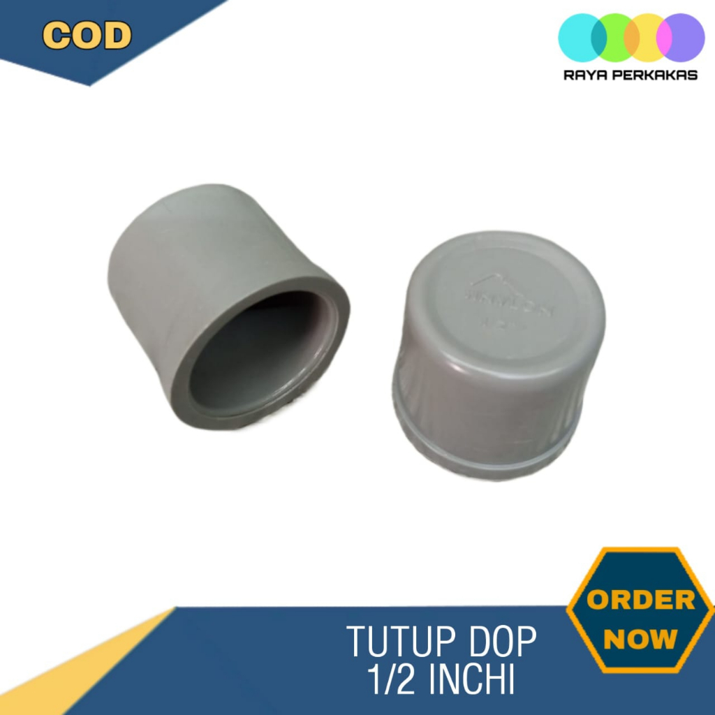 Jual Tutup Dop Cap 1/2" inch AW Tutup Pipa 1/2 inchi Polos Tanpa Drat ...