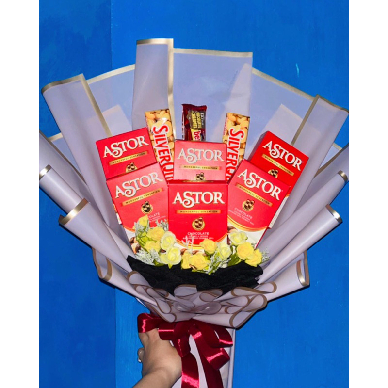 Jual BUKET SNACK | BUNGA PALSU | (READY STOCK) | Shopee Indonesia