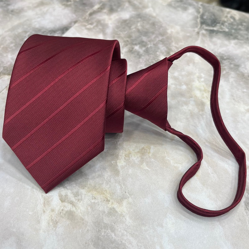 Jual Dasi instan NEXTLAND Dasi Pria zip tie Dasi Merah 50cm x 7cm ...