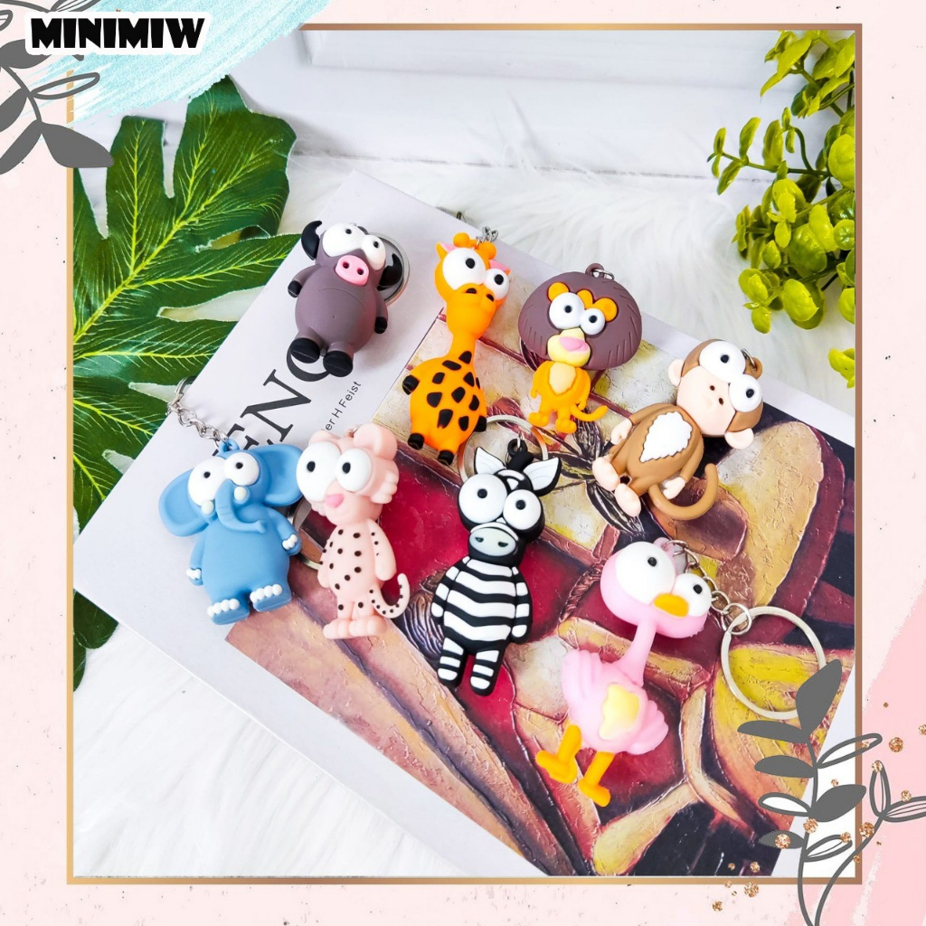 Jual GANTUNGAN KUNCI ANIMAL MATA BESAR ZOO HEWAN KARAKTER KEYCHAIN ...