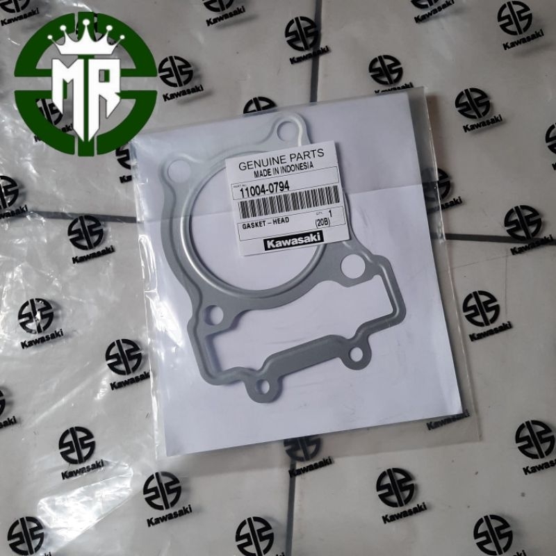 Jual paking gasket perpak block blok head atas kawasaki w175 se cafe tr original | Shopee Indonesia