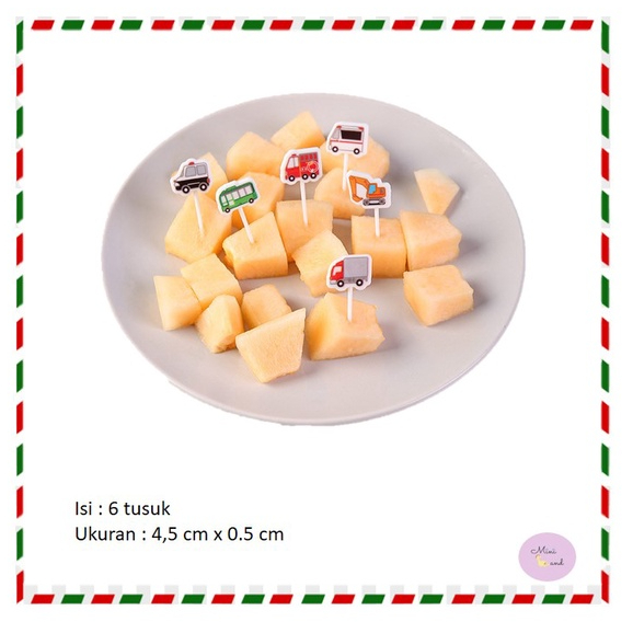 Jual Tusukan Bento dan Buah/ Garpu Buah Bentuk Lucu/ Tusukan Hiasan ...