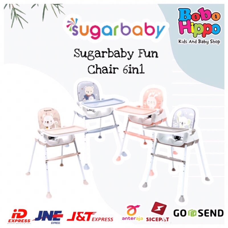 Jual Sugar Baby Fun Chair Convertible Baby High Chair 6 in 1 FUN CHAIR ...