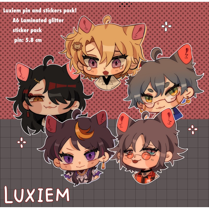 Jual Luxiem sticker and pin (NIJISANJI EN) | Shopee Indonesia