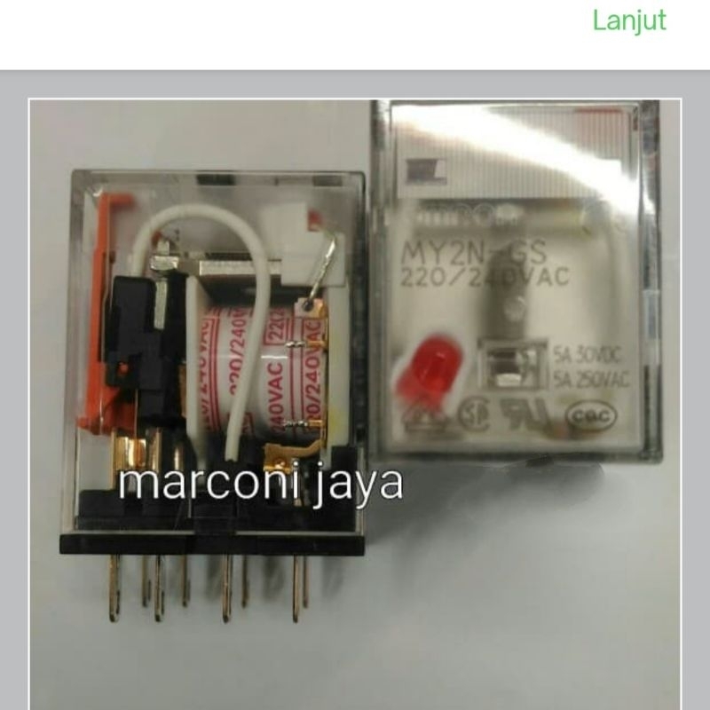 Jual Relay MY4N GS 220Vac 14pin omron | Shopee Indonesia
