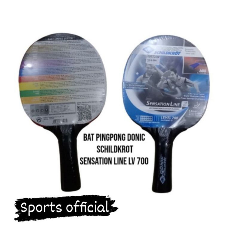 Jual Bat Pingpong Donic SCHILDKROT Sensation Line Level 700 | Shopee Indonesia