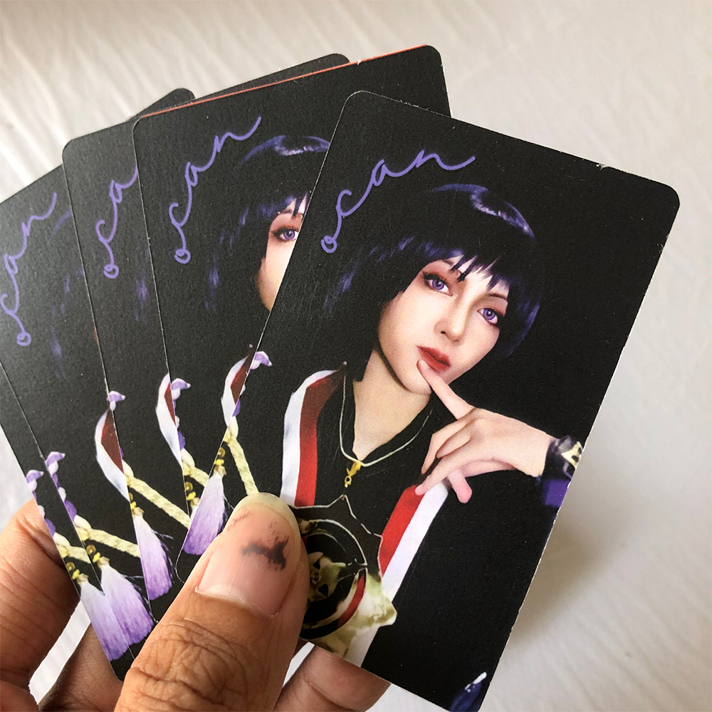 Jual isi 25pcs kartu nama cosplayer card coser sudut lengkung round ...