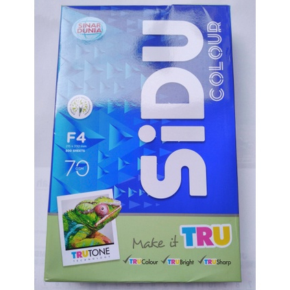 Jual HVS FCC / HVS WARNA F4 70 SIDU / KERTAS HVS WARNA / HVS WARNA SIDU ...