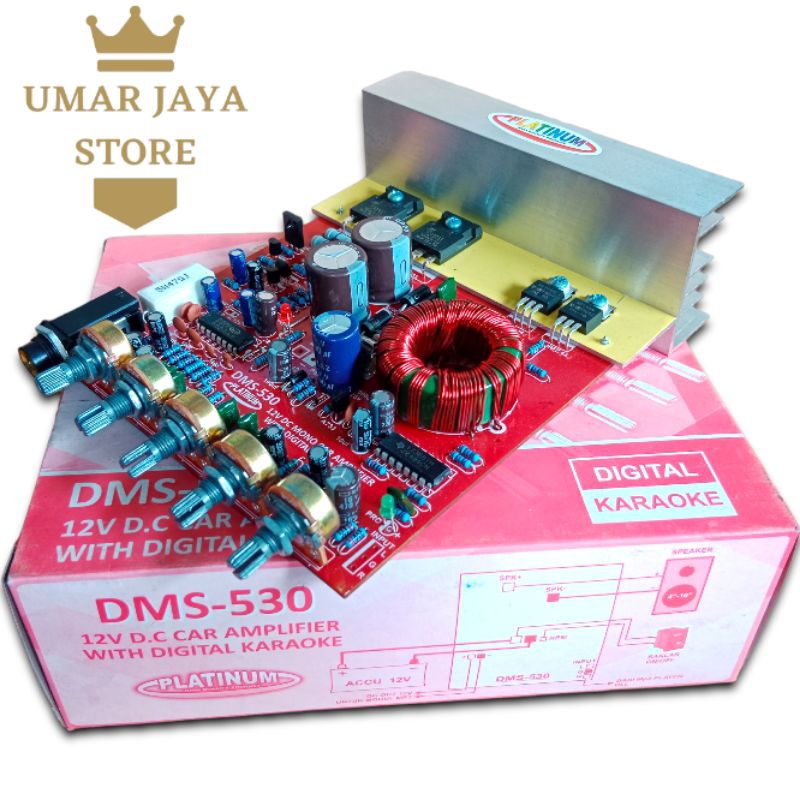 Jual POWER AMPLIFIER MOBIL 12 VOLT DC KARAOKE DIGITAL POWER AMPLI MOBIL ...
