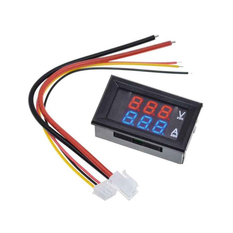 Jual Digital Voltmeter Ammeter DC 100V 10A Volt Meter Ampere Meter ...