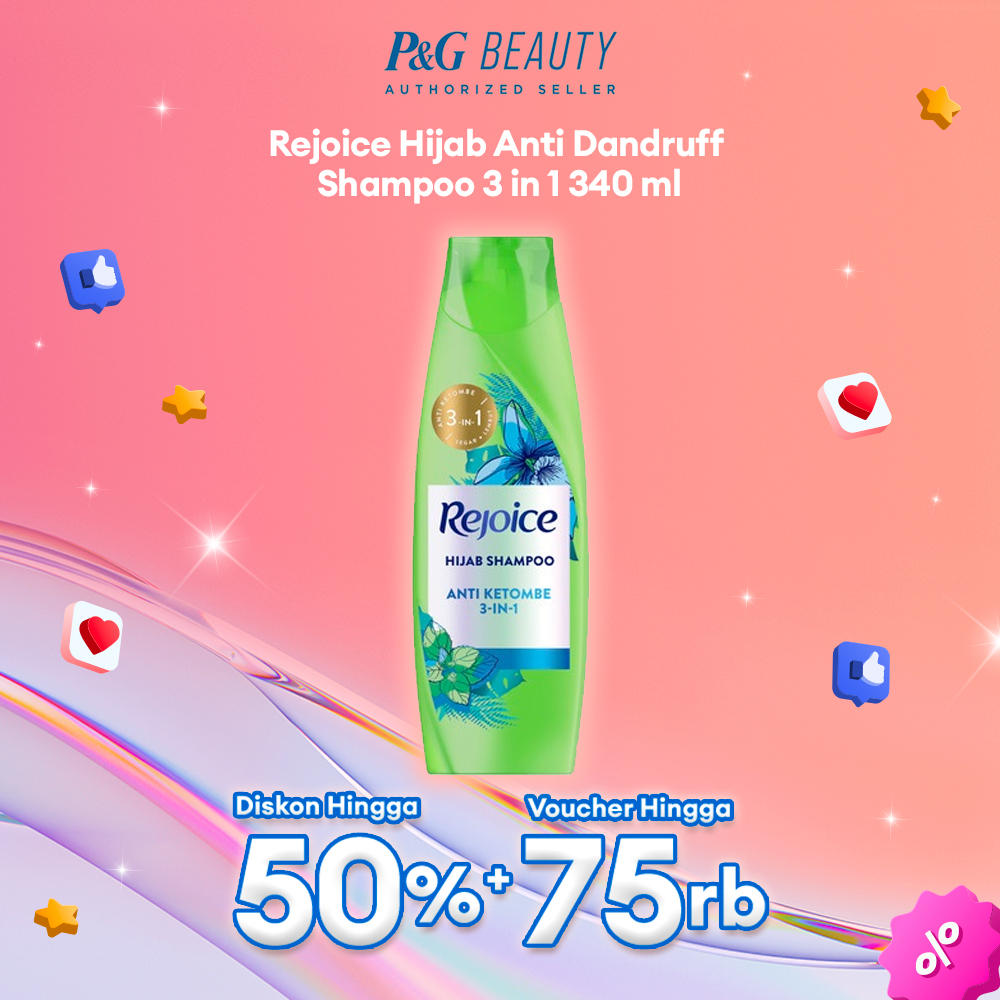 Jual Rejoice Hijab Anti Dandruff Shampoo 3 in 1 340 ml | Shopee Indonesia