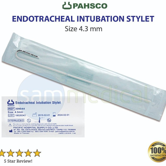 Jual PAHSCO Endotracheal Intubation Stylet No. 4,3 mm - DEWASA | Shopee ...