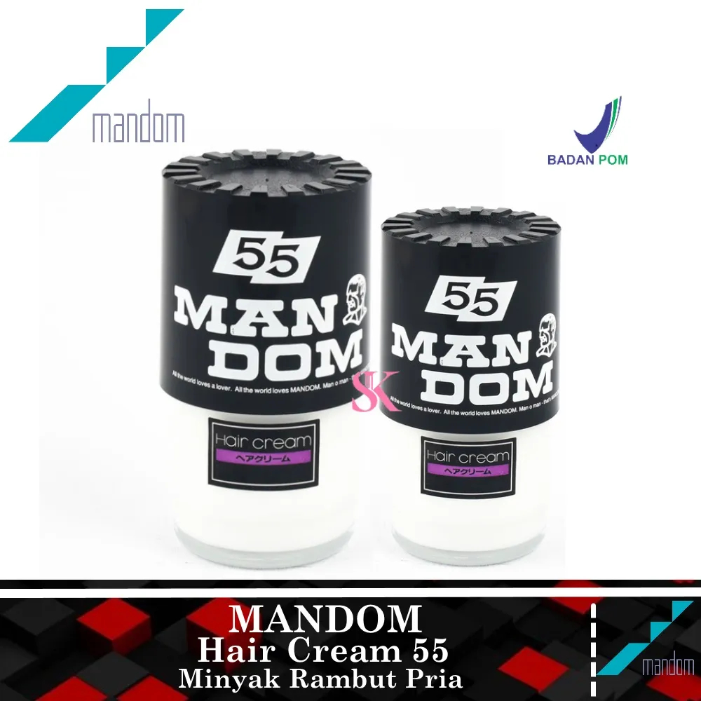 Jual Mandom Hair Cream 55 / minyak rambut pria | Shopee Indonesia