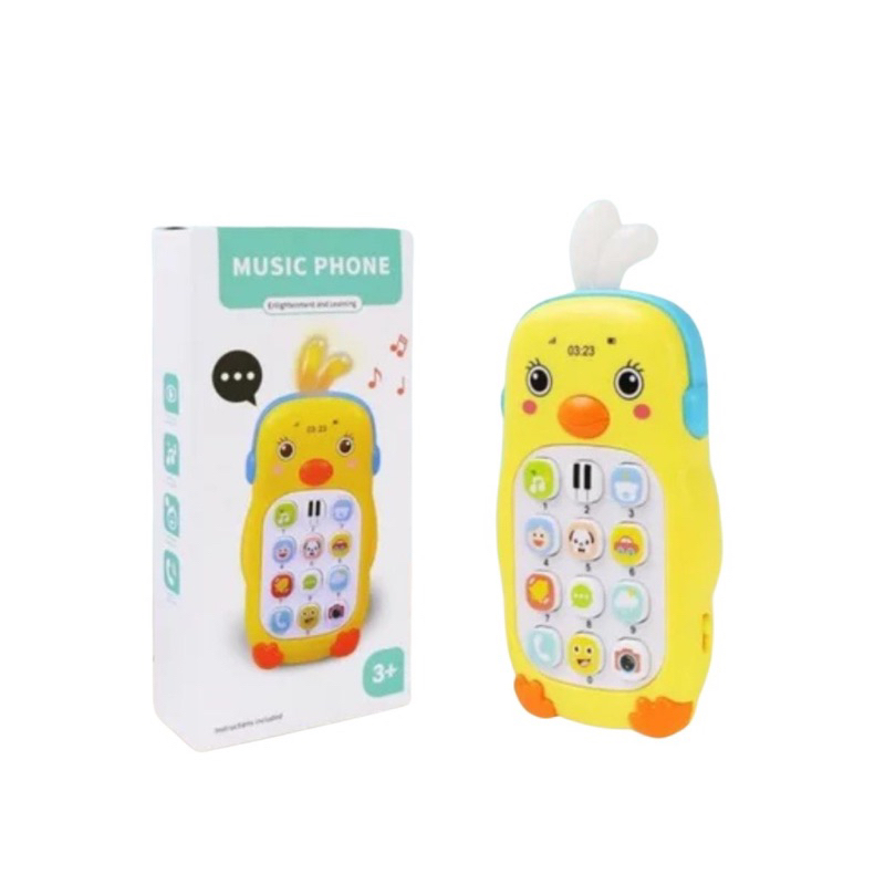 Jual MAINAN HANDPHONE HP BAYI BEBEK MUSIC PHONE LEARNING | Shopee Indonesia