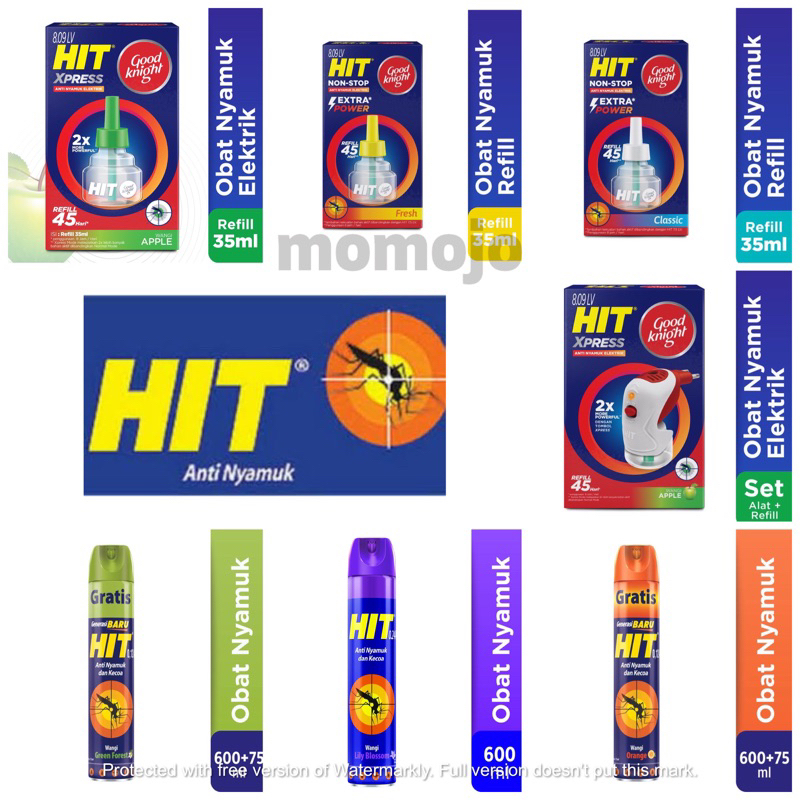 Jual HIT Anti Nyamuk Aerosol Spray | Good Night Obat Nyamuk Semprot ...