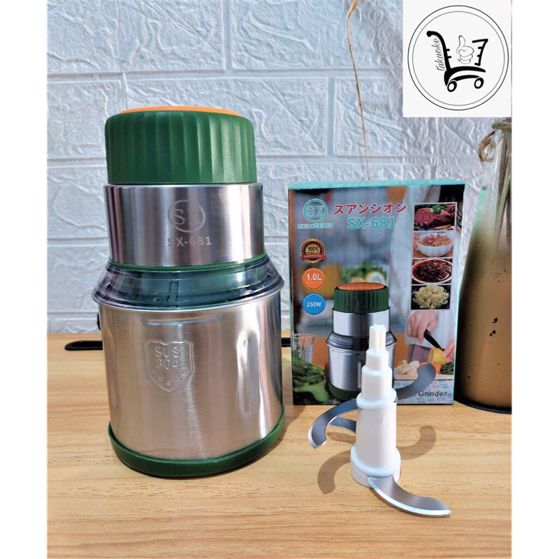 Jual CUCI GUDANG BLENDER DAGING CHOPPER STAINLEES 1LITER 681 CHOPPER ...