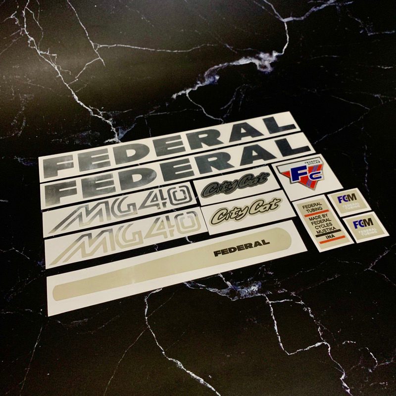 Jual Stiker Federal SILVER KROM City Cat MG 40 MUDDY CAT STREET CAT ...