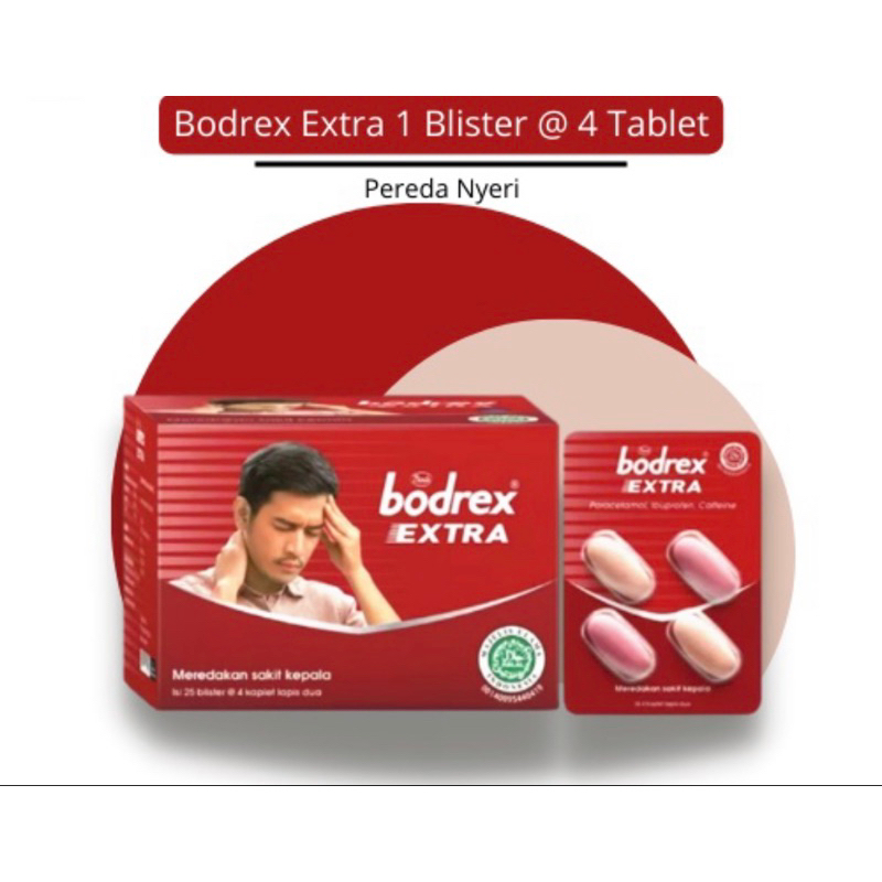 Jual Bodrex Extra 1 Blister @ 4 Tablet | Shopee Indonesia