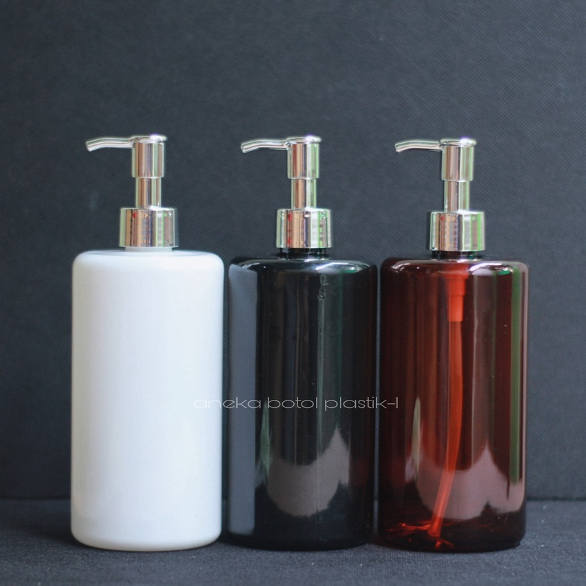 Jual Botol Sabun Cair Pump Putih Gold Aesthetic 500ml Luxury / Botol Pump 500ml Putih Rf Tebal ...