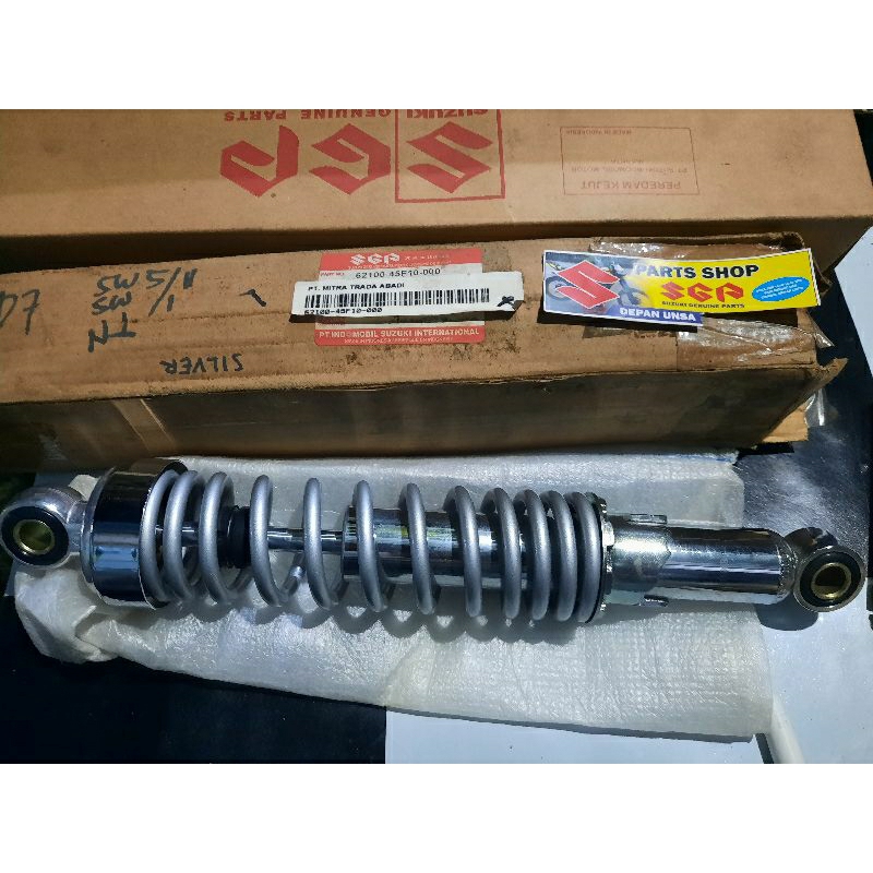 Jual shock absorber rear skok belakang suzuki thunder 125 warna silver ...