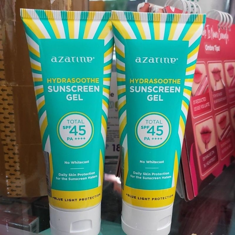 Jual Azarine sunscreen gel spf 45 50ml ORI full size,sunscren serum spf ...