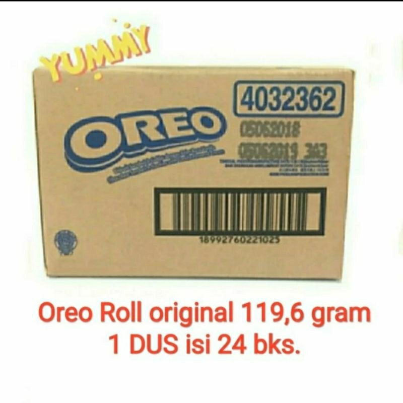 Jual oreo roll original vanilla | 1 dus carton isi 24 roll | Shopee ...