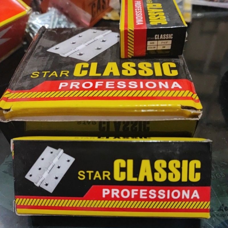 Jual engsel 3 inch engsel jendela rumah engsel 3" merek Classic baut 3 ...