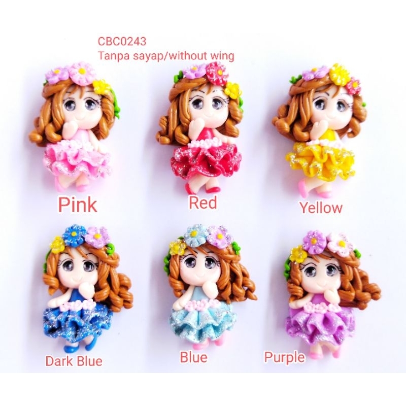 Jual Clay Doll Handmade / Clay /Aplikasi Clay/ Bow Center/Souvenir ...